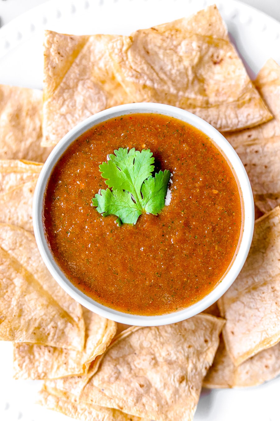 The Best Salsa Ever - Restaurant-Style Blender Salsa - bits + bites