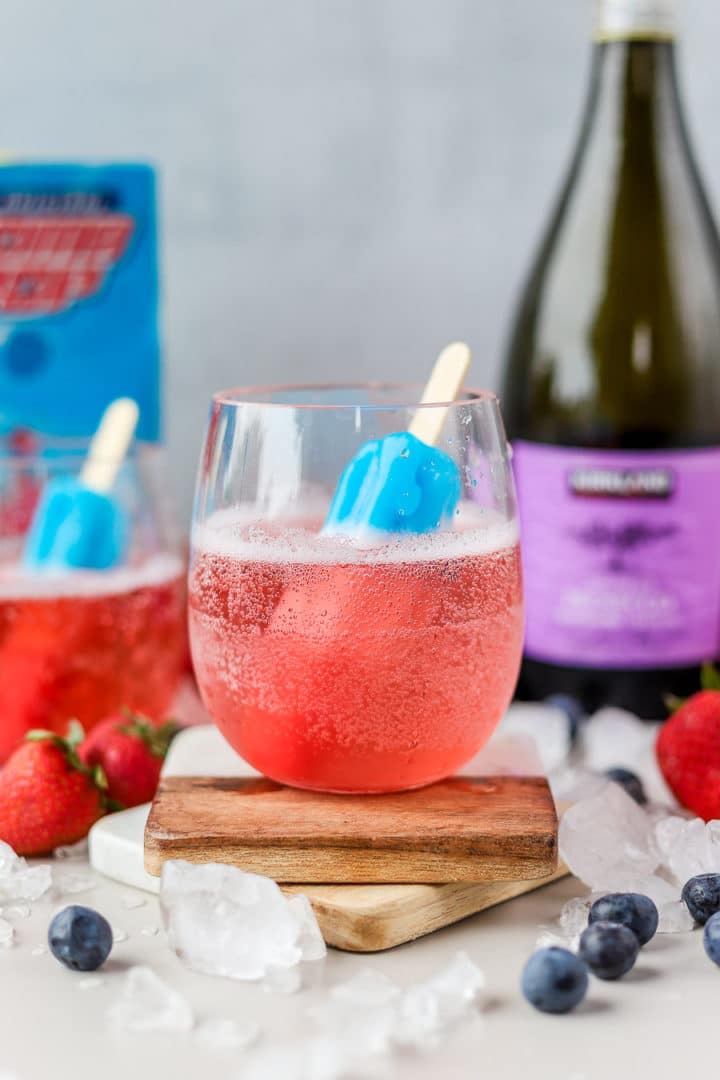 Bomb Pop Cocktail with Prosecco - bits + bites