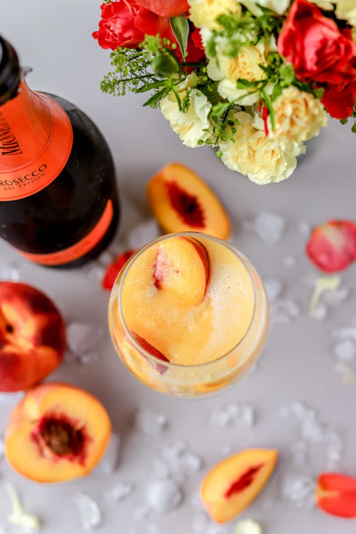 Frozen Peach Bellini - bits and bites