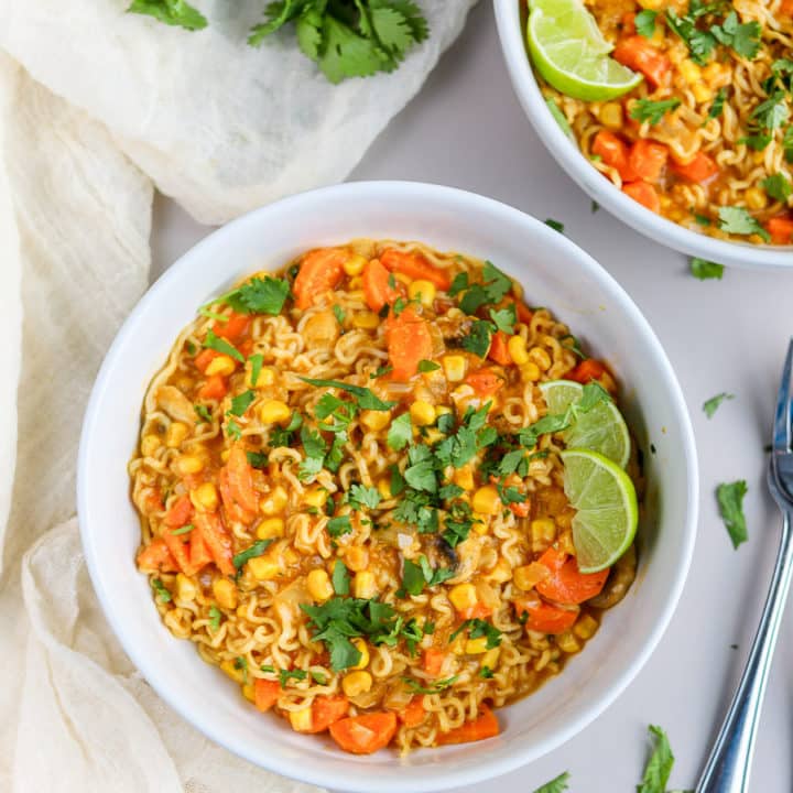 Instant Noodle Curry Ramen - bits and bites