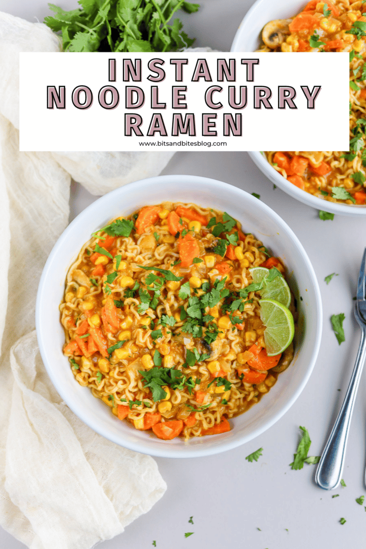 Instant Noodle Curry Ramen - bits + bites