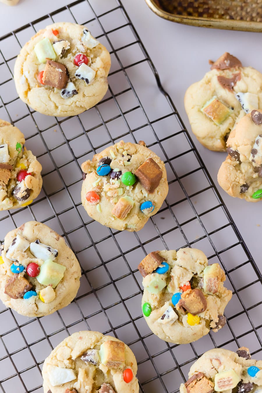 Candy Cookies with Leftover Halloween Candy - bits and bites