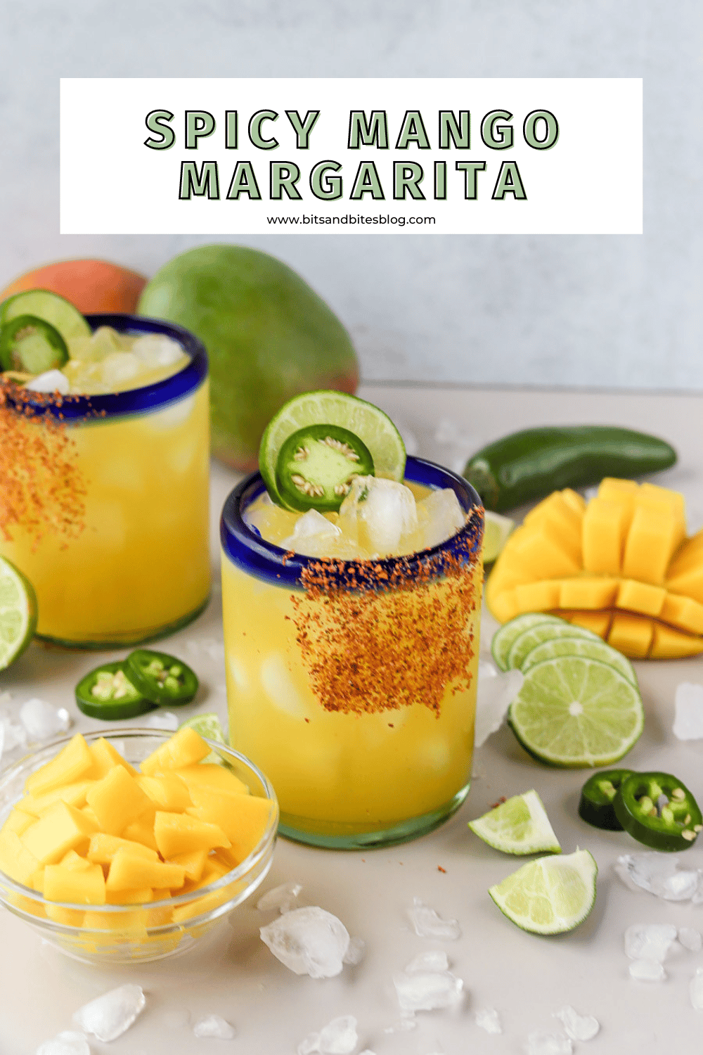 Spicy Mango Jalapeno Margarita - bits and bites