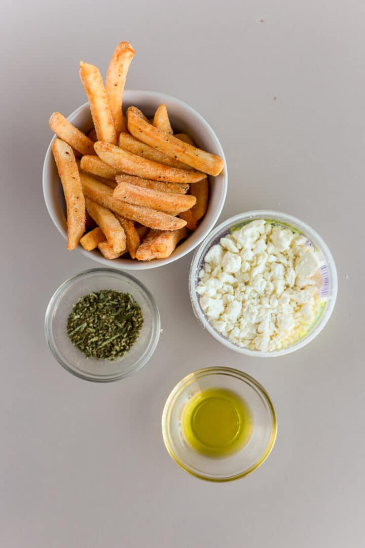Crispy Feta Fries with Frozen Fries - bits + bites