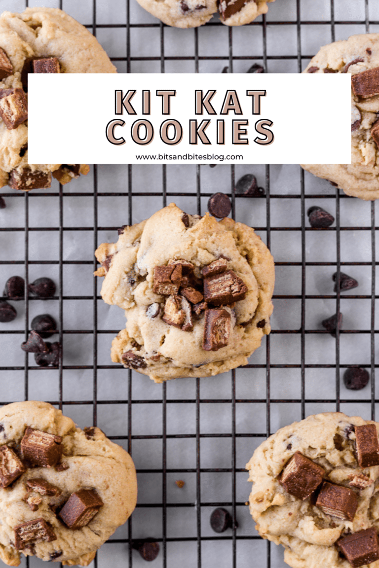 Easy Kit Kat Cookies Recipe - bits and bites