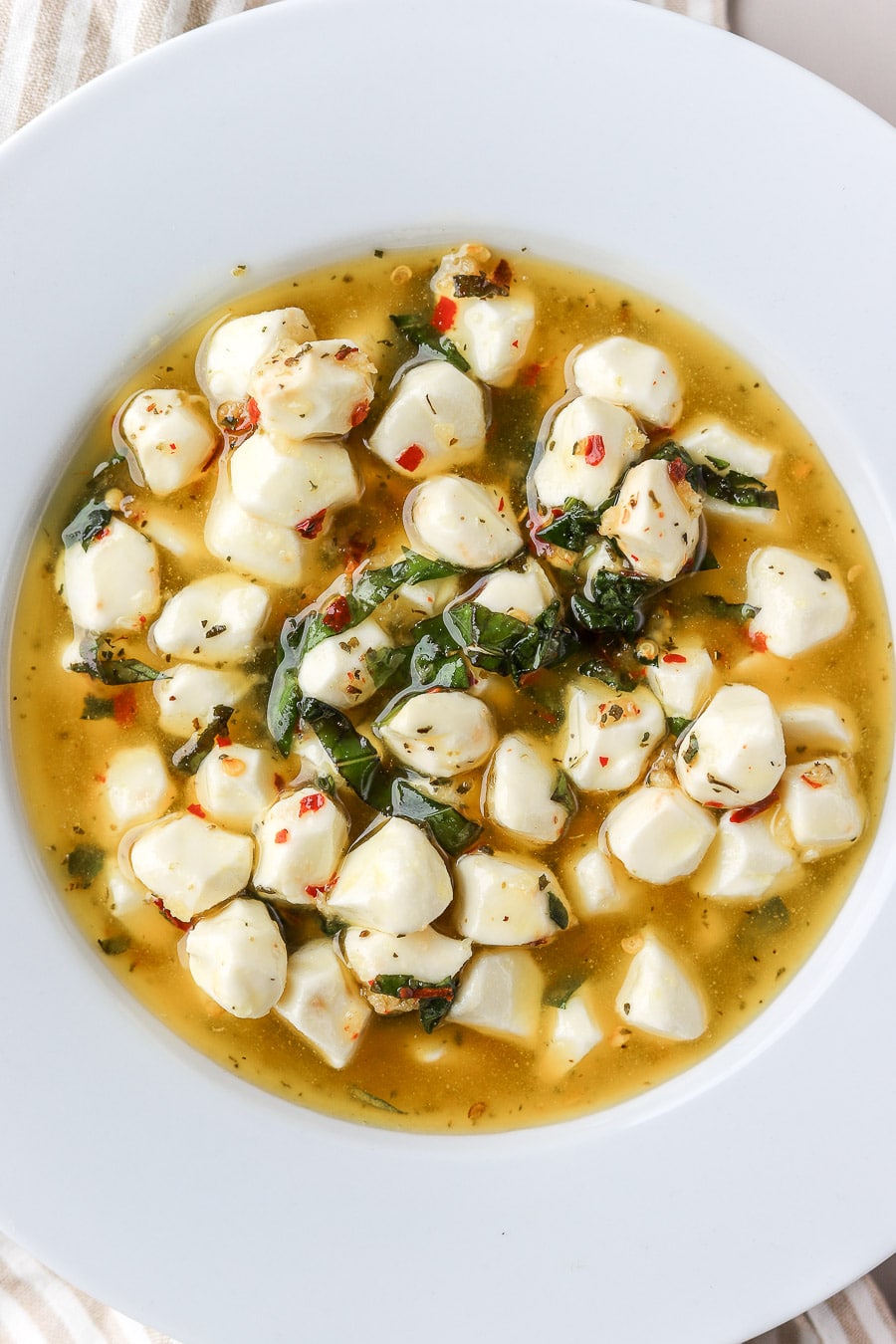 Marinated Mozzarella Balls - bits + bites