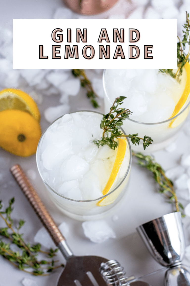 Gin and Lemonade aka London Lemonade - bits and bites