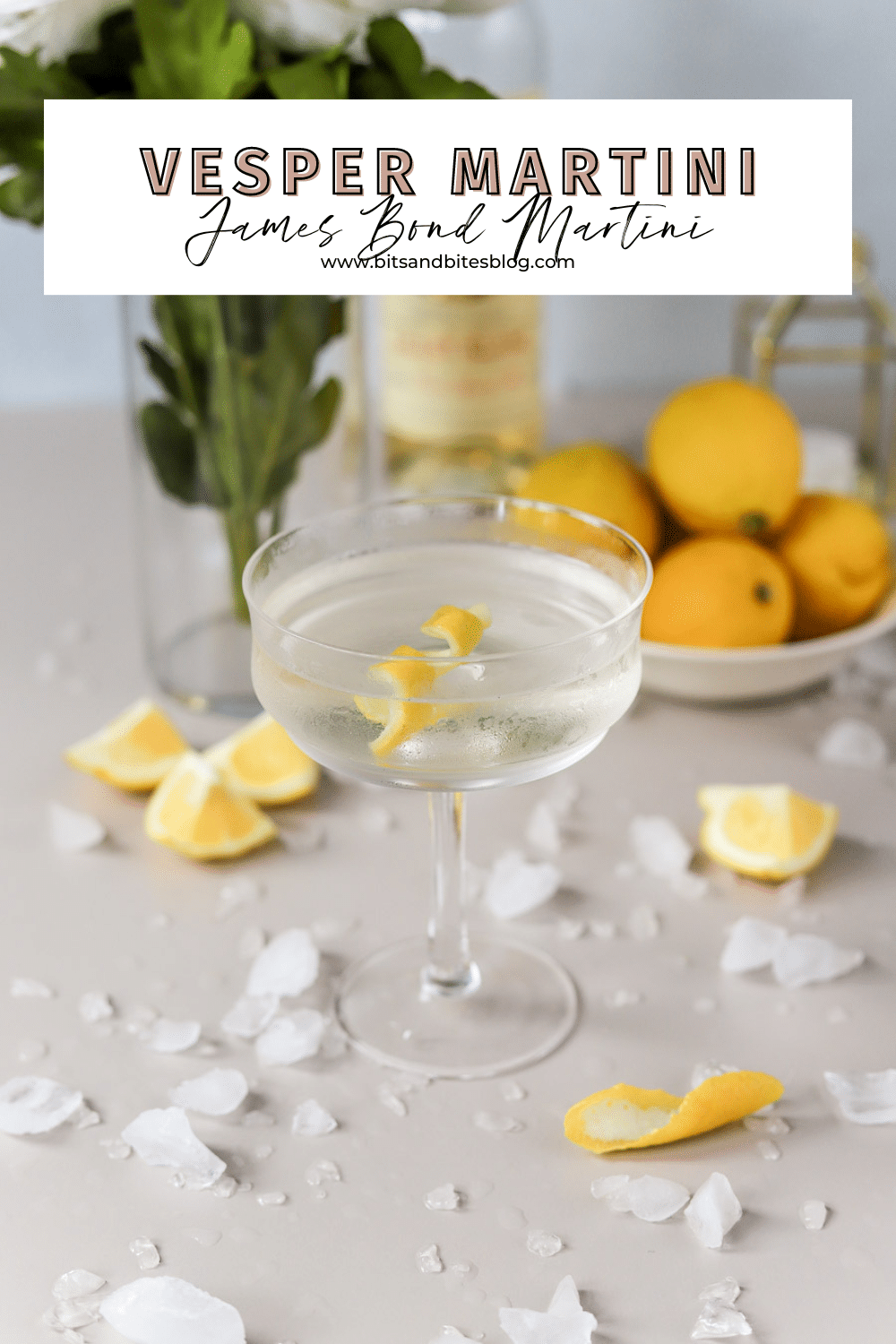 Vesper Martini Recipe (The James Bond Martini) - bits and bites