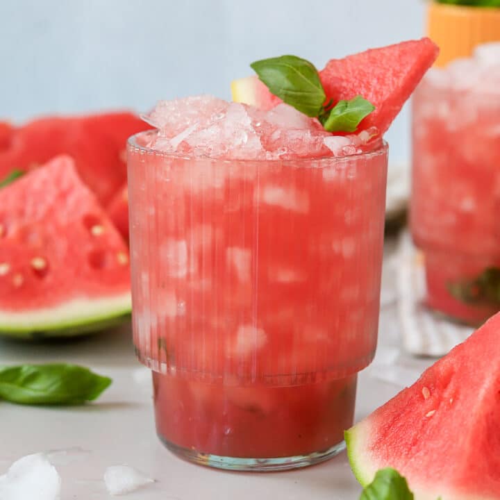 Refreshing Watermelon Basil Cocktail - bits and bites