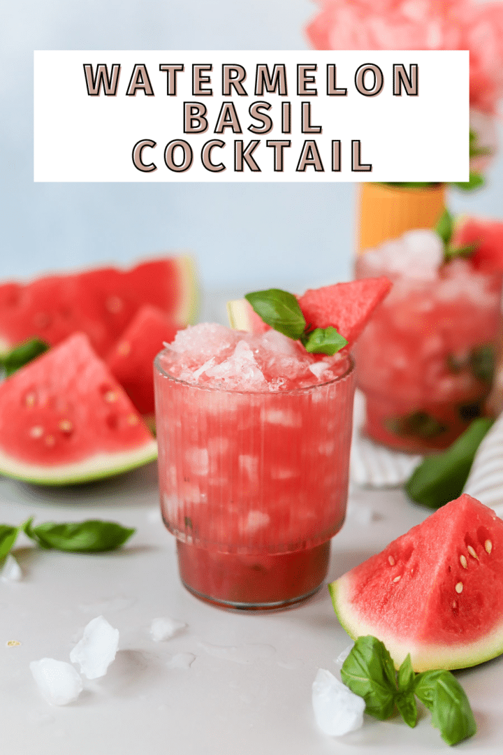 Refreshing Watermelon Basil Cocktail - bits and bites