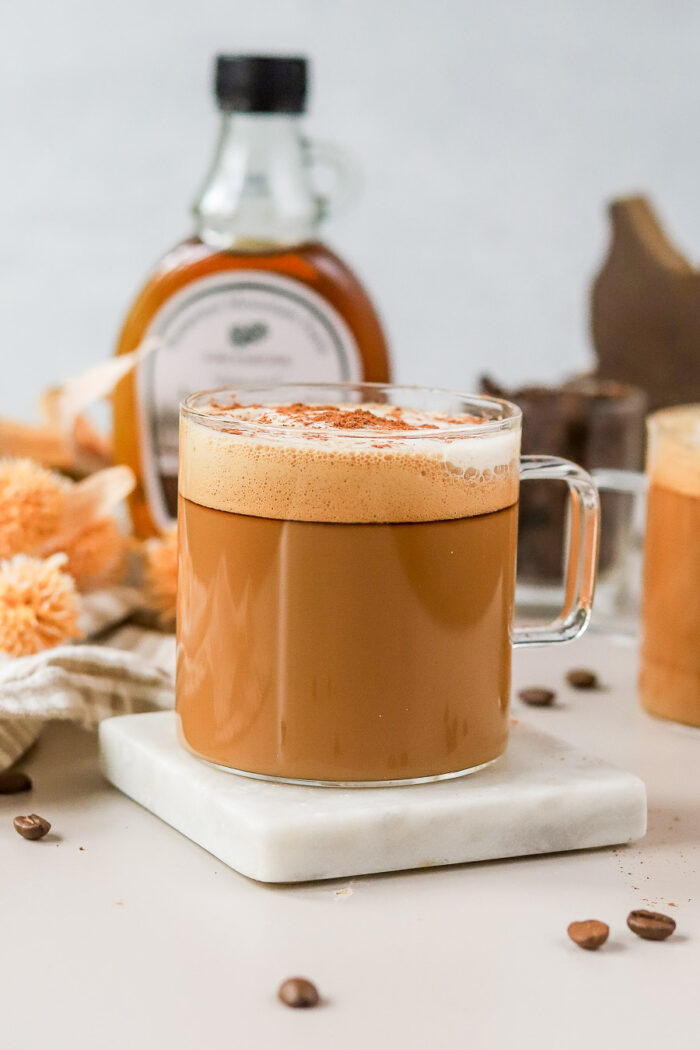 Homemade Maple Latte (Hot or Iced!) - bits + bites