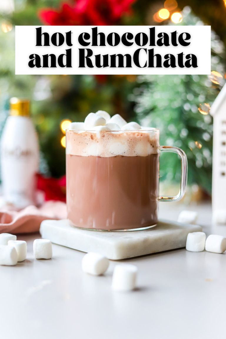 Hot Chocolate with RumChata - A Cozy Holiday Cocktail - bits + bites