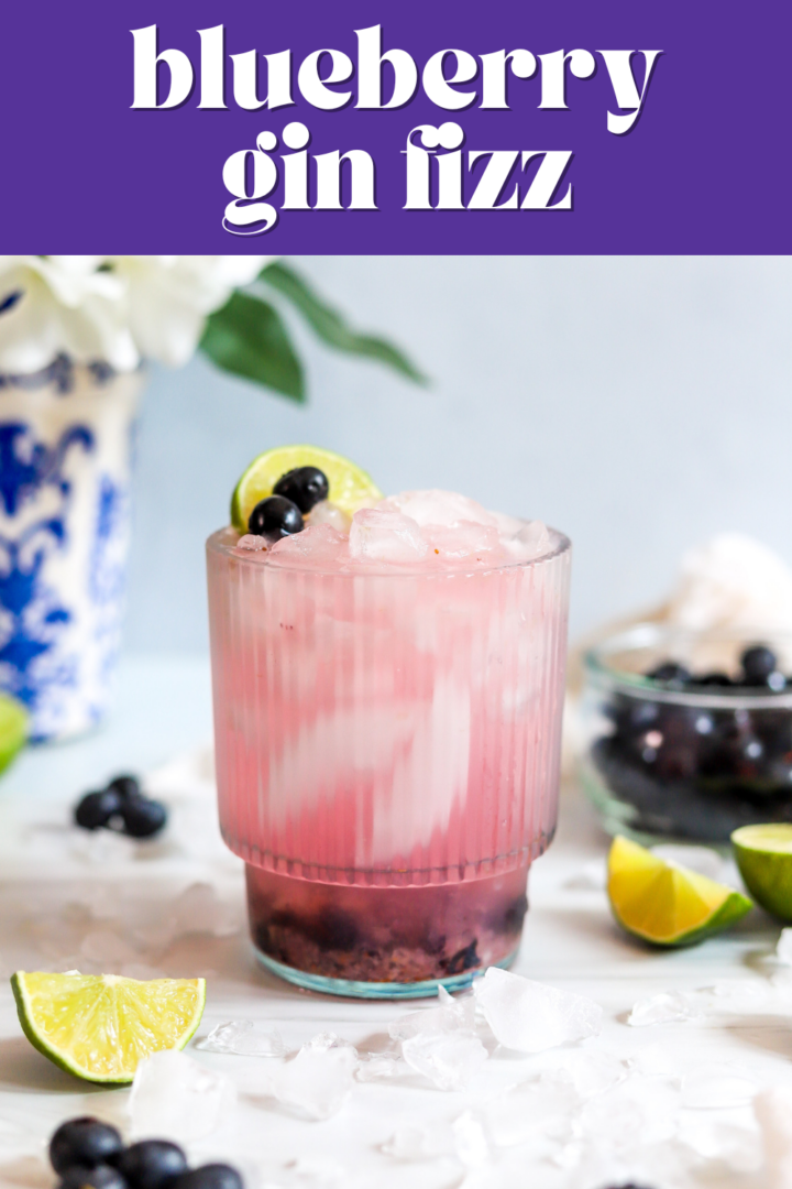 Blueberry Gin Fizz - bits and bites