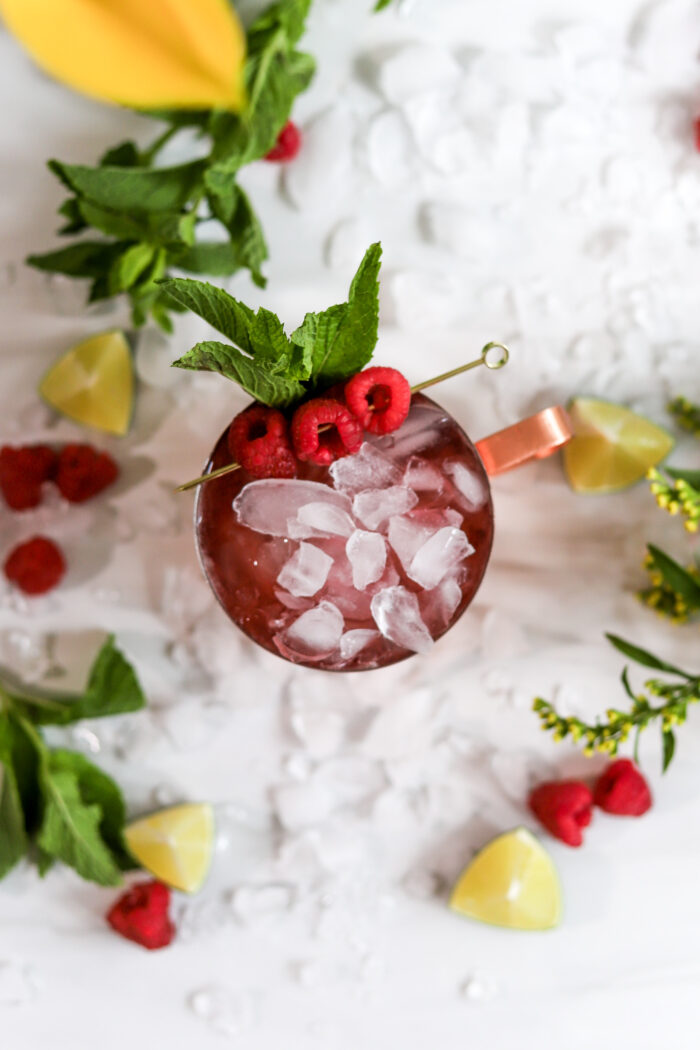 Raspberry Moscow Mule - bits and bites