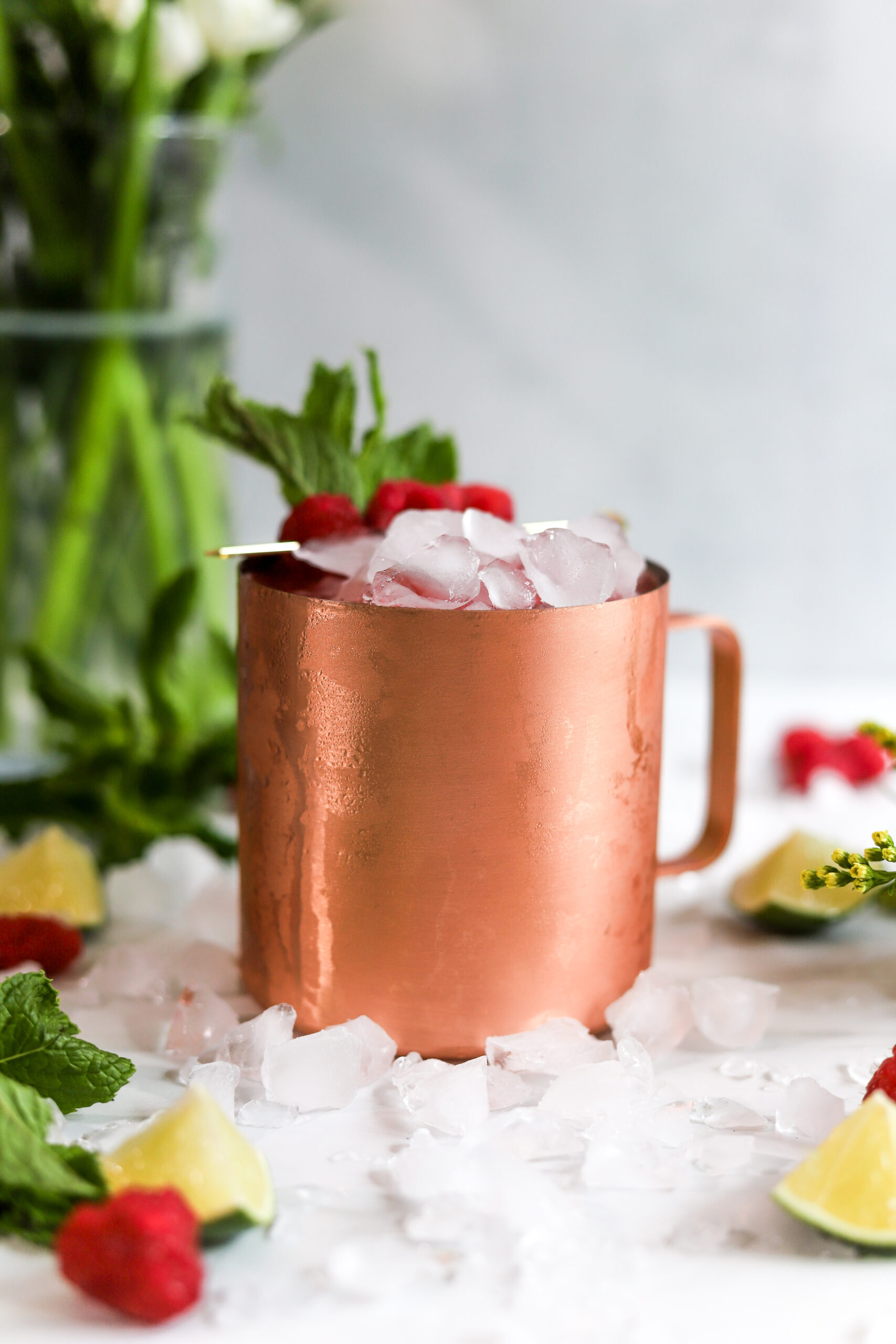 Raspberry Moscow Mule - bits and bites