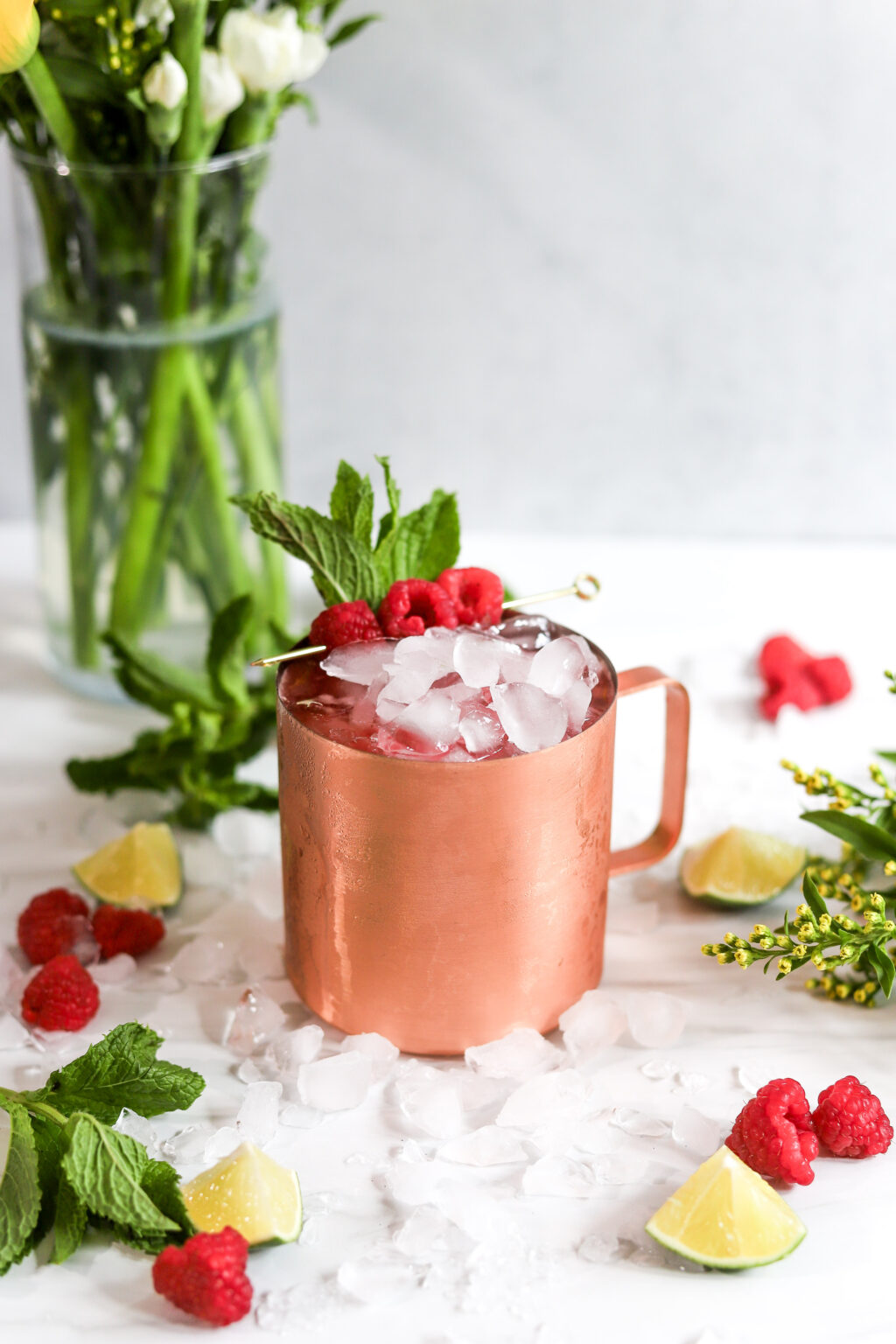 Raspberry Moscow Mule - bits and bites