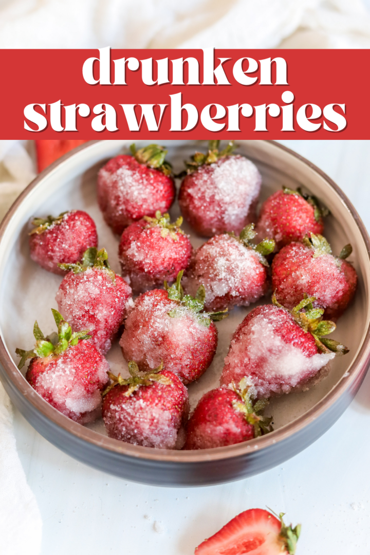 Drunken Strawberries - bits + bites