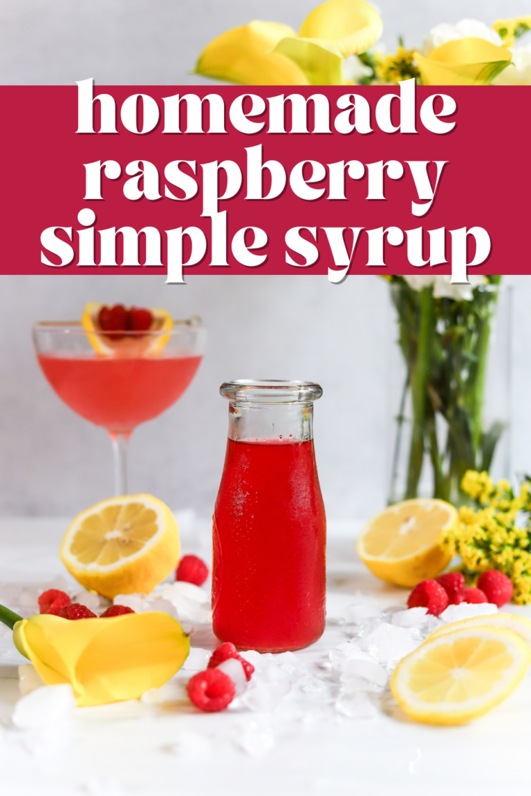 Homemade Raspberry Simple Syrup - bits and bites