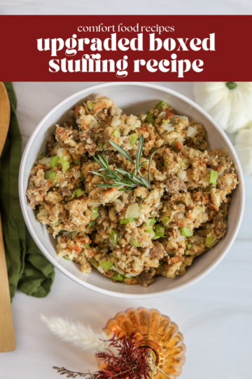 Upgraded Boxed Stuffing Recipe - bits and bites