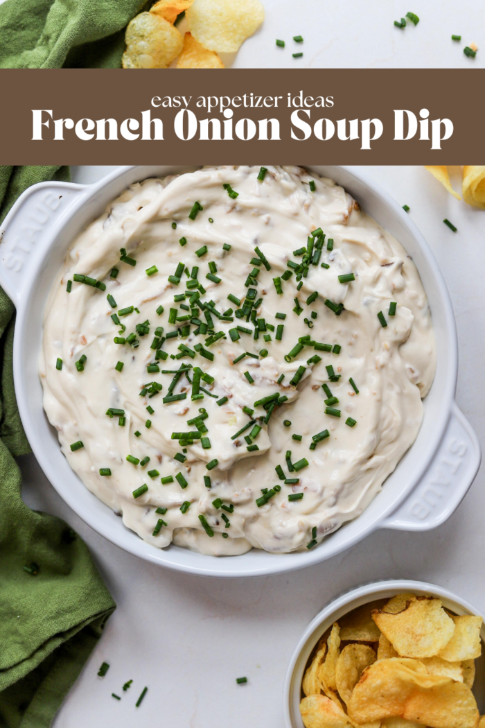 French Onion Soup Dip with Sour Cream - bits + bites