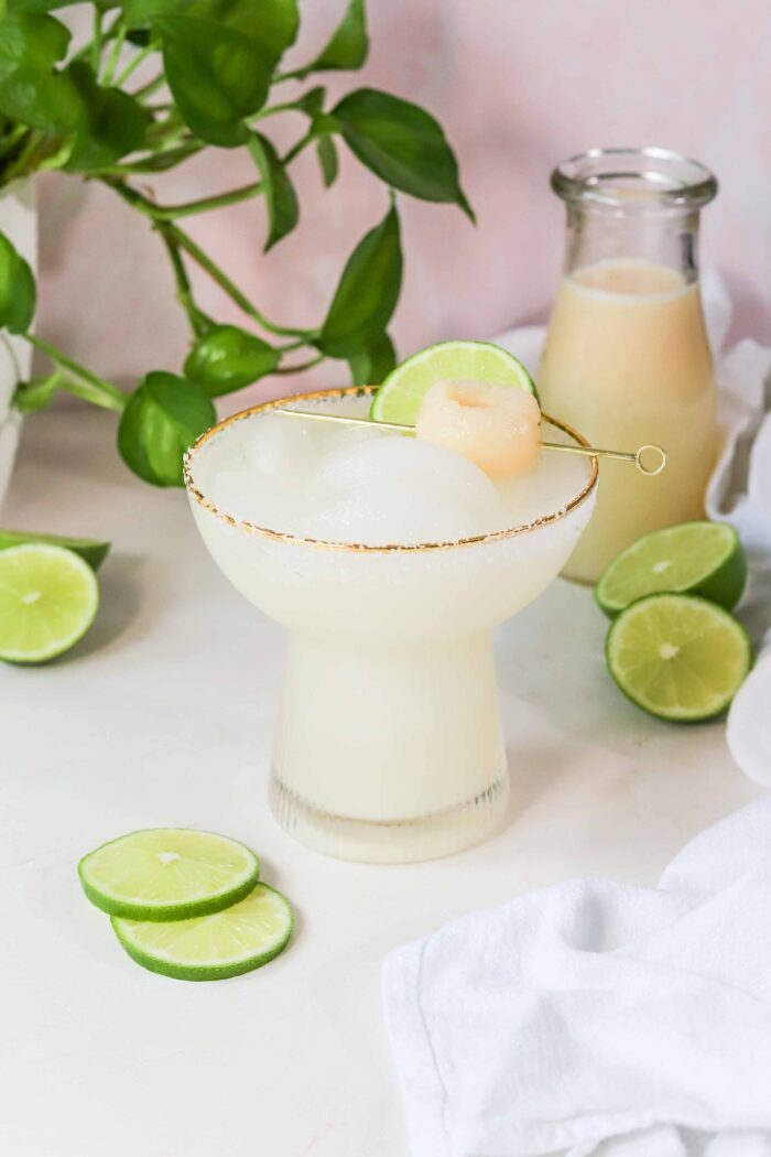 Lychee Margarita - bits and bites