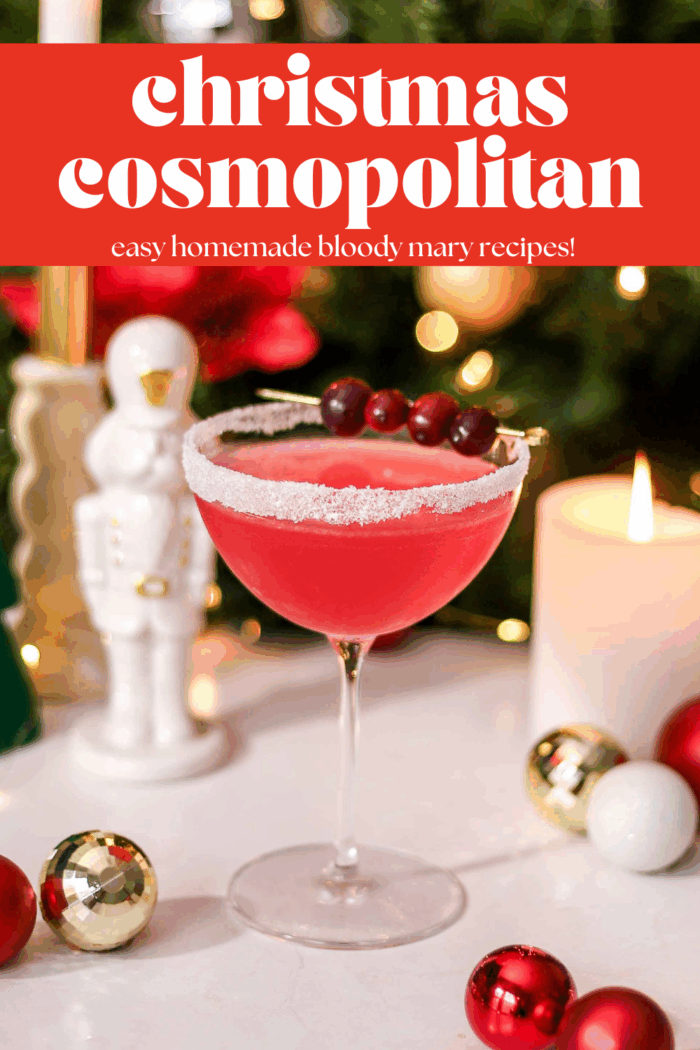 Christmas Cosmopolitan - bits + bites