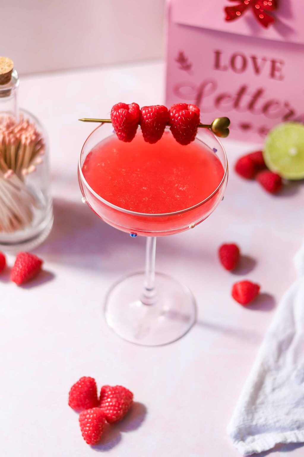 Raspberry Martini with Chambord - bits and bites