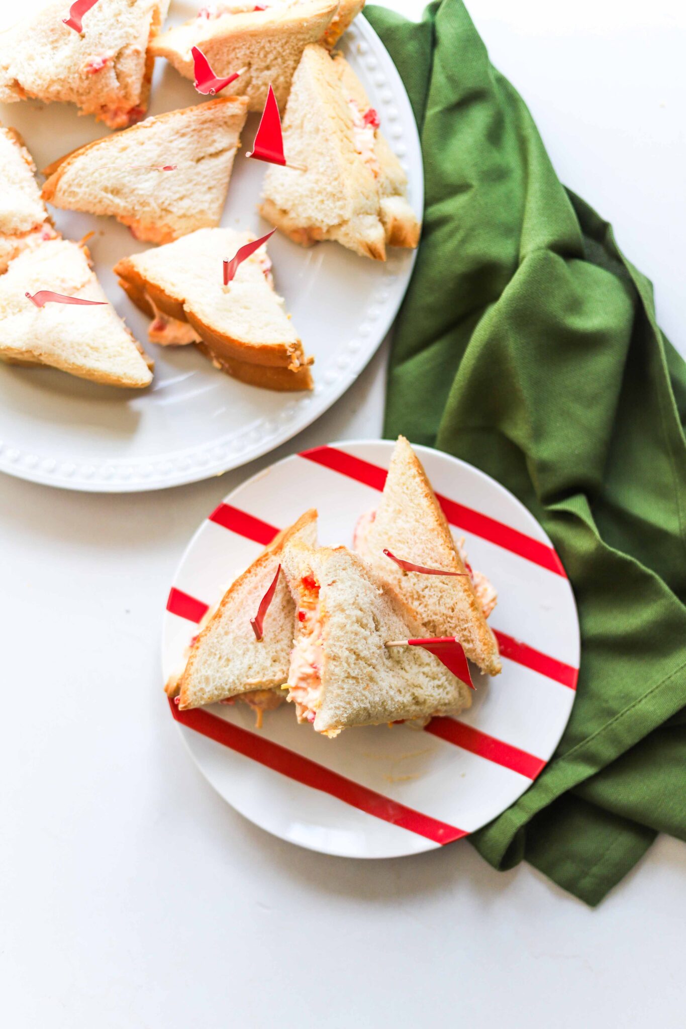 The Masters Pimento Cheese Sandwiches - bits + bites